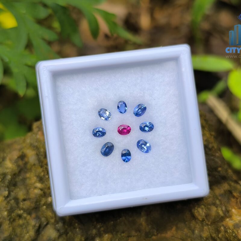 Ceylon Natural Ruby & Blue Sapphires Collection for Jewelry Designs