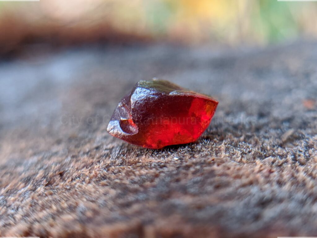 CEYLON NATURAL (ALMANDINE) SPESSARTITE GARNET ROUGH GEMSTONE ( SRI ...
