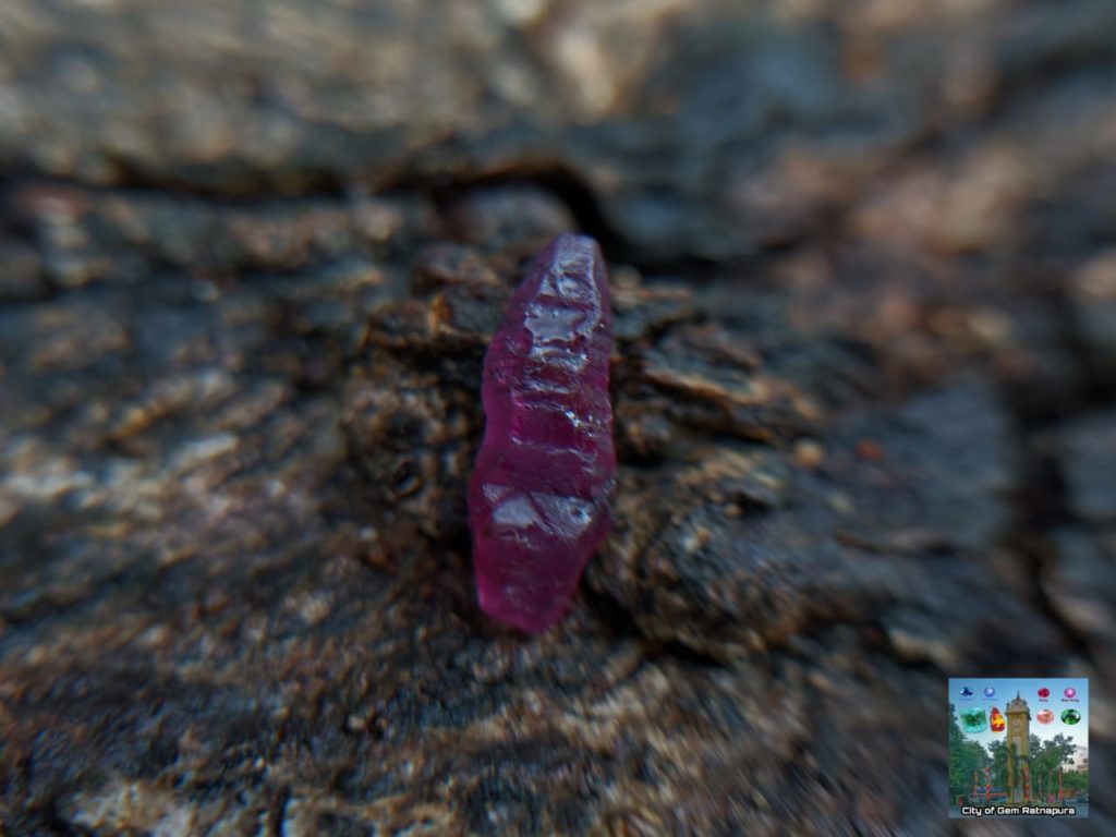 CEYLON NATURAL RARE RUBY CRYSTAL "SRI LANKAN RUBY"