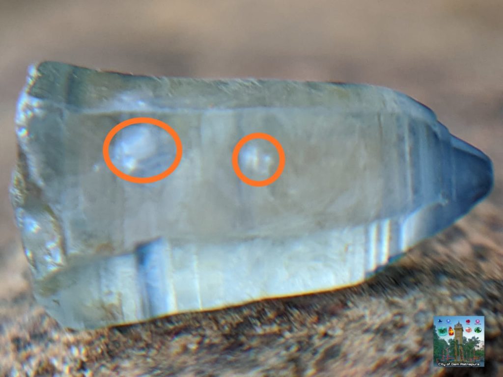 Ceylon Natural Heating Sapphire "ottu" Crystal