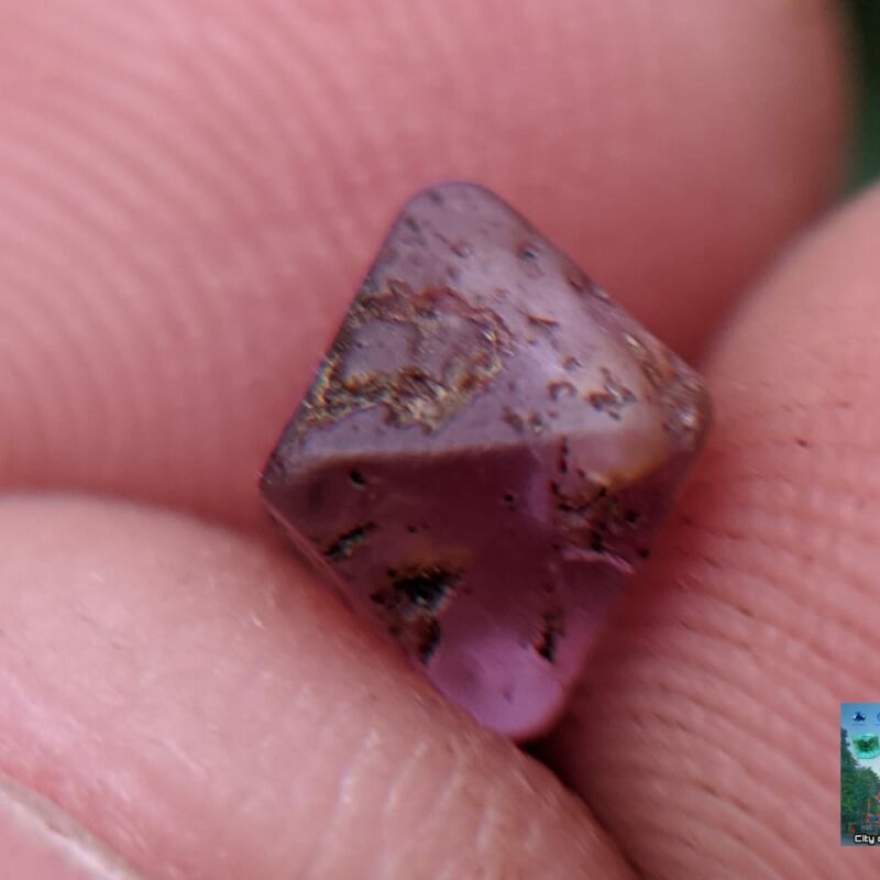 Natural Pink Spinel Complete Cubic Crystal