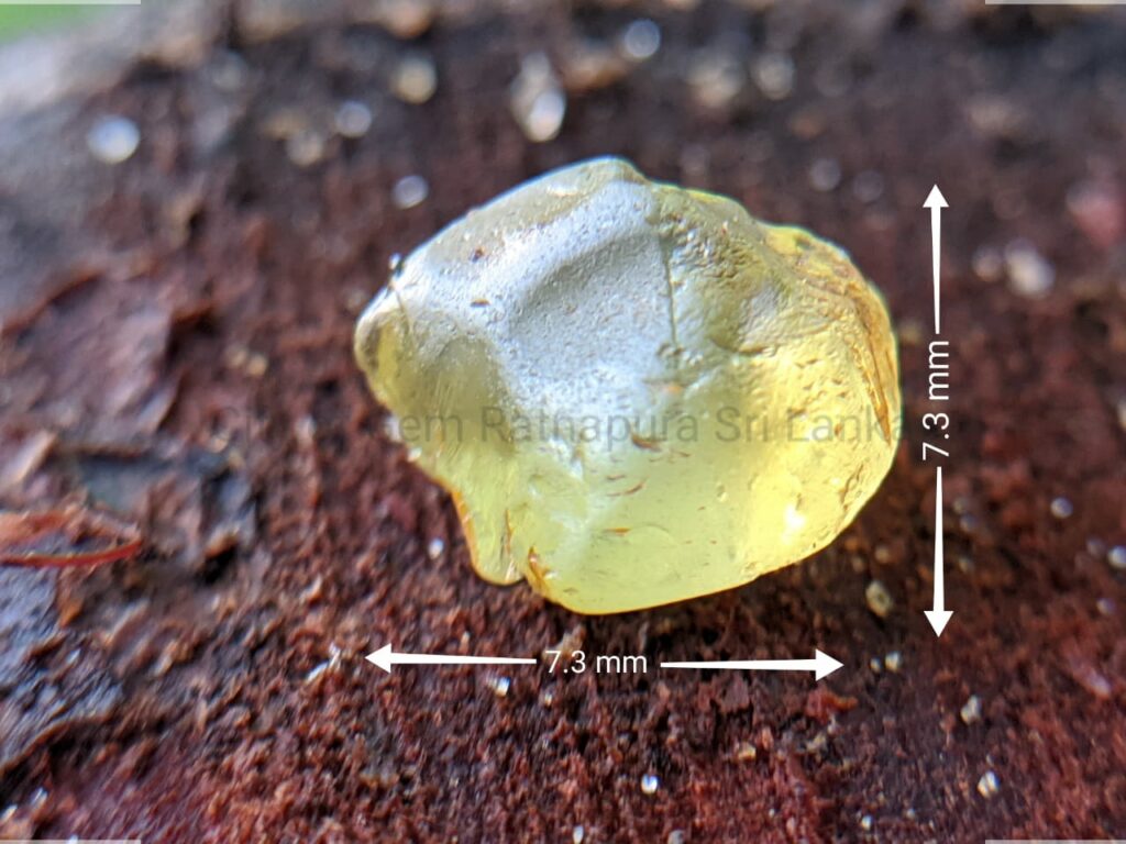 Ceylon Natural Sapphire Crystals with naturally occurred growth marks