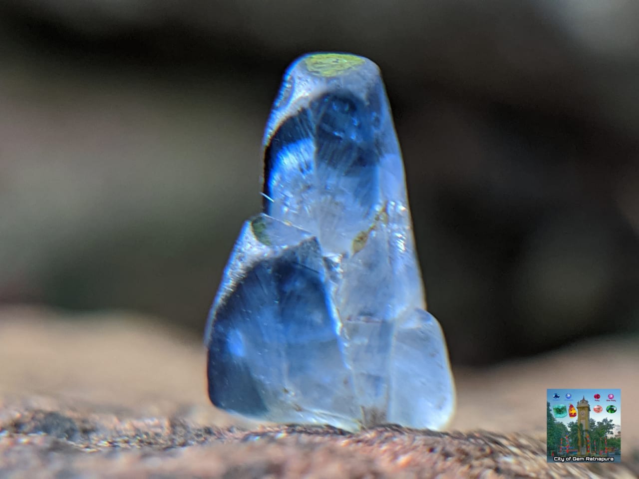 Ceylon Natural Heating Sapphire "ottu" Twin Crystal with Special ...
