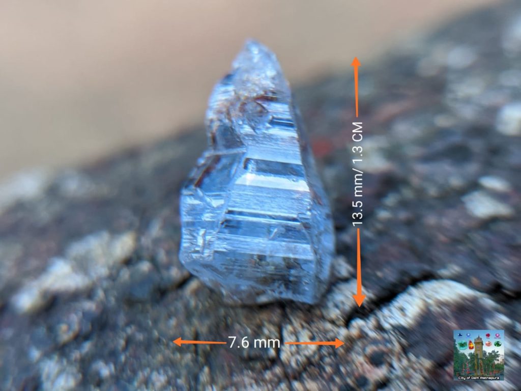 Ceylon Natural Blue Sapphire Glass Body Crystals