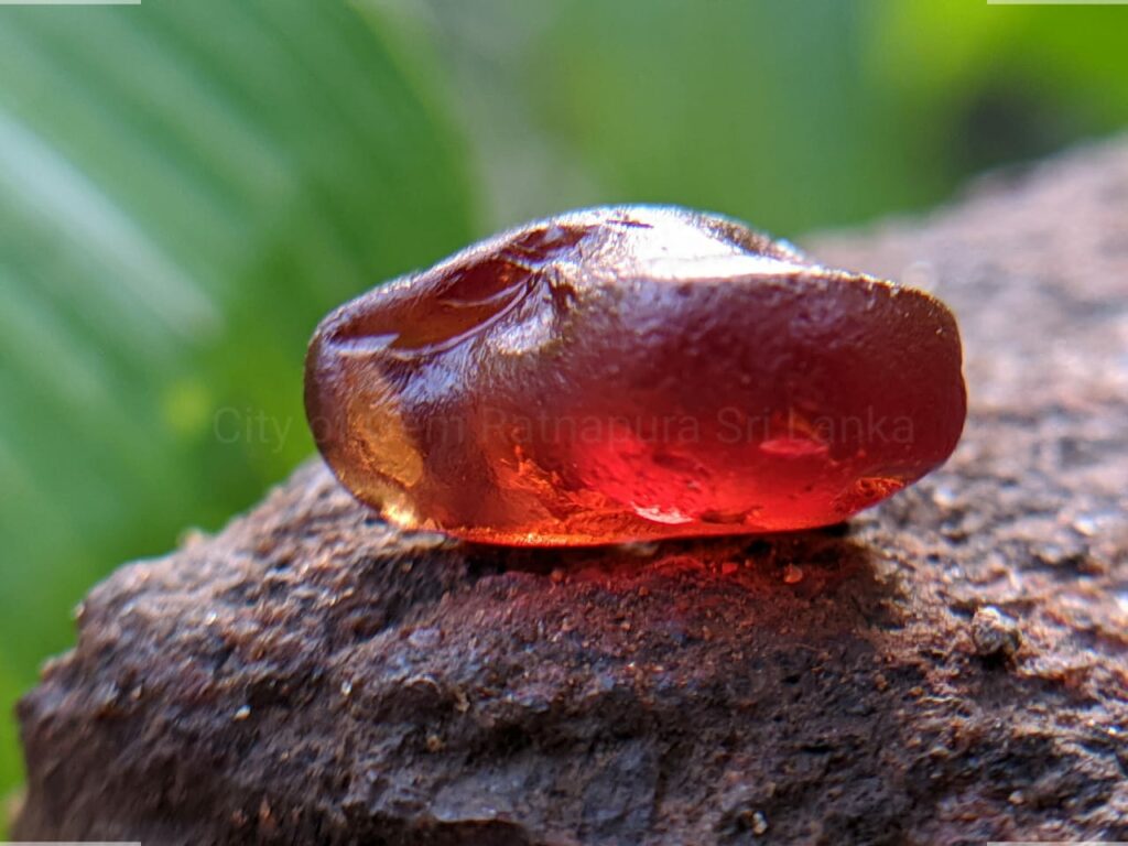 CEYLON NATURAL (ALMANDINE) SPESSARTITE GARNET ROUGH GEMSTONE ( SRI ...