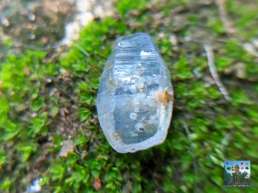 CEYLON NATURAL HEATING SAPPHIRE CRYSTAL "GEUDA ( DUM GAL )" glass body ...