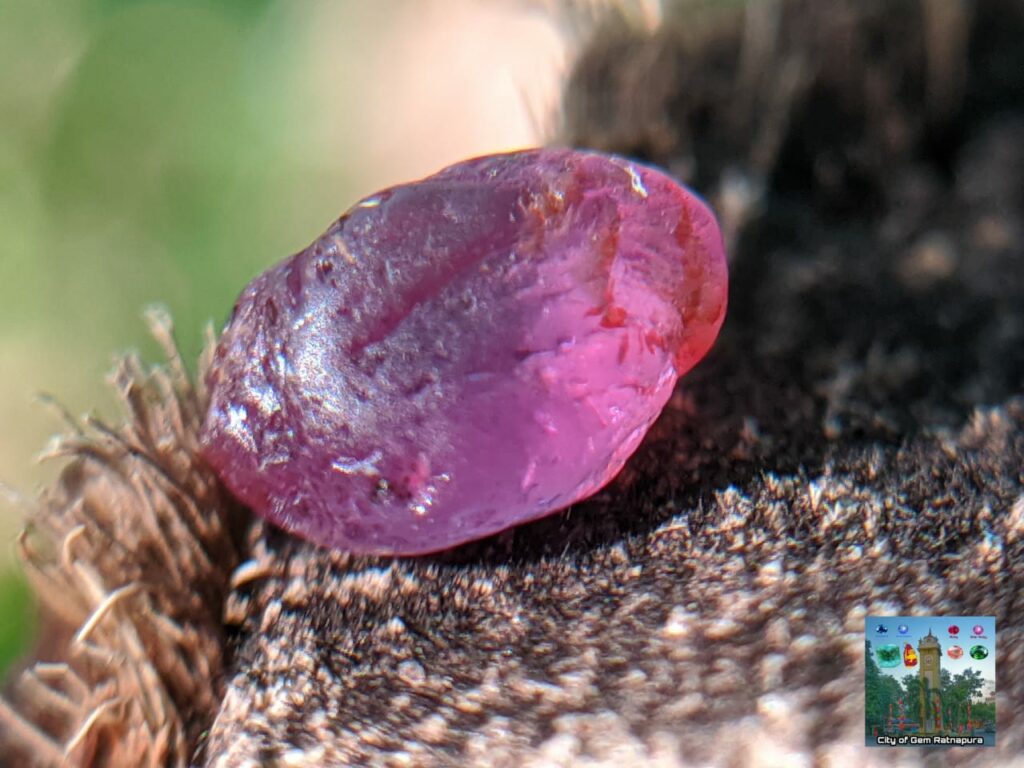 Ceylon Natural Pink Sapphire Rough Stone