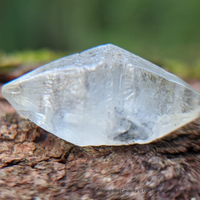 Ceylon Natural Colourless Double Terminated Sapphire Complete Crystal ...