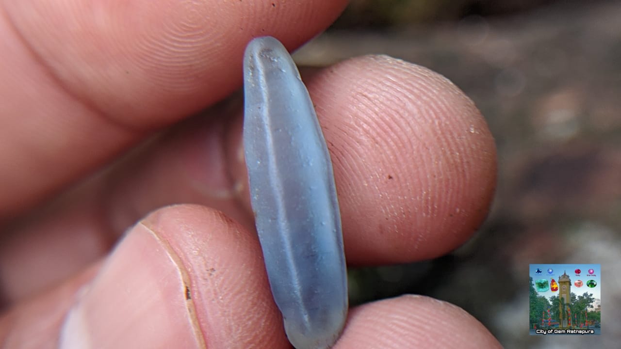 Ceylon Natural Blue Sapphire Alluvial Crystal "Geuda"