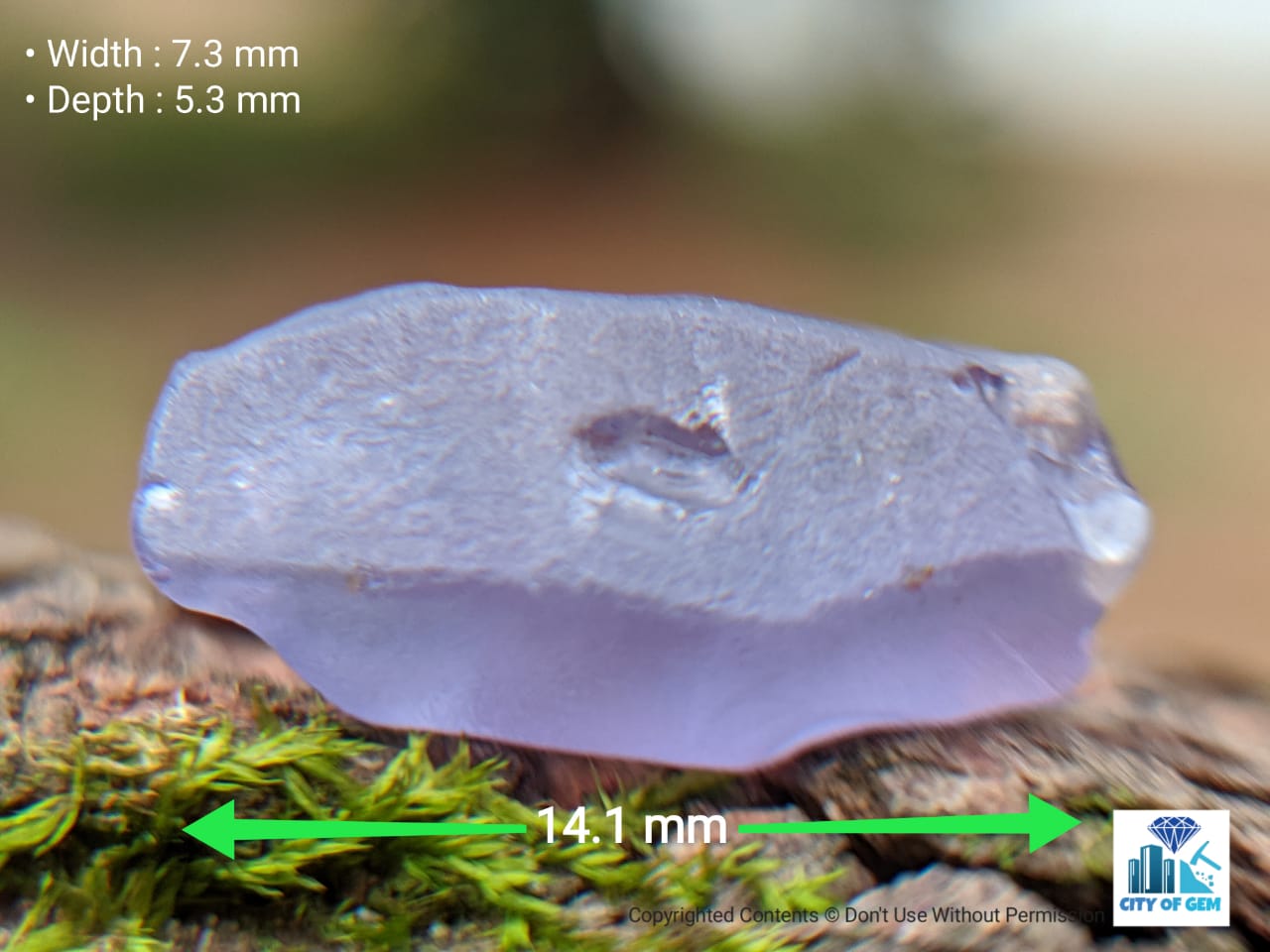 Ceylon Natural Colour Shifting Sapphire Crystal