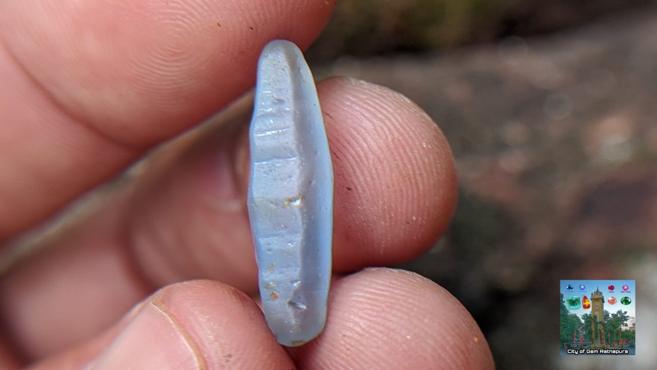 Ceylon Natural Blue Sapphire Alluvial Crystal "Geuda"