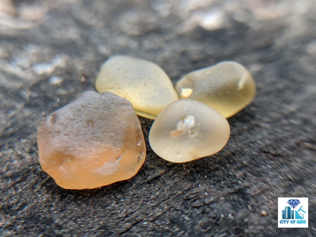 Ceylon Natural Sinhalite Rough Gemstones Lot