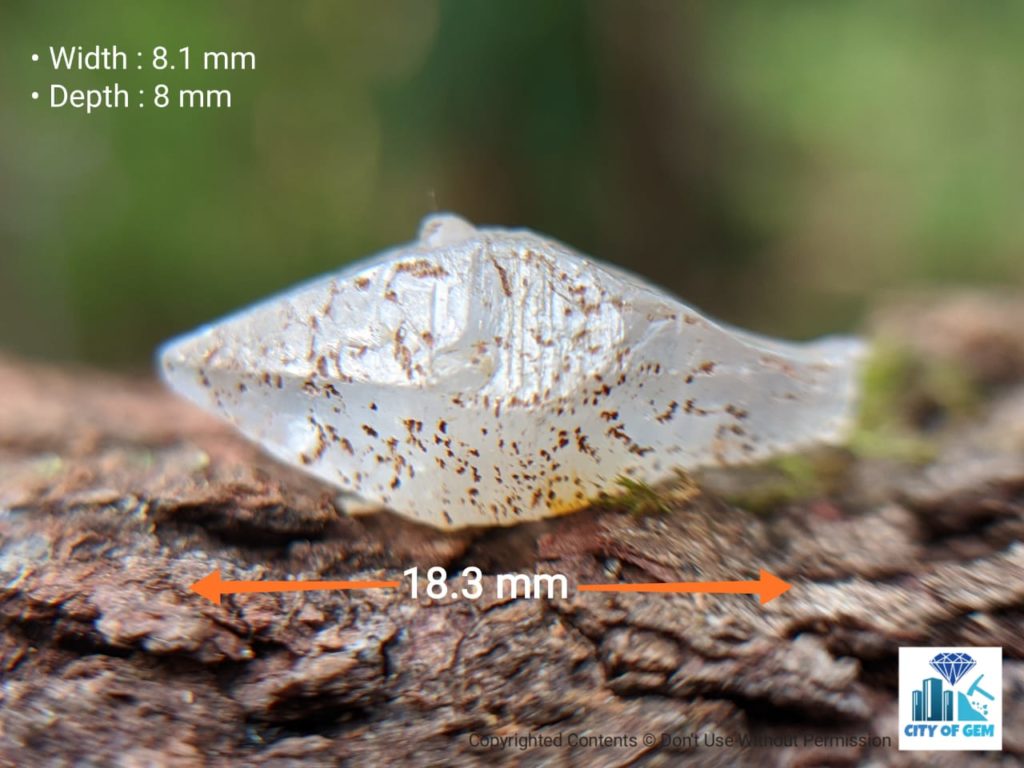 Ceylon Natural "geuda" Heating Sapphire Crystal