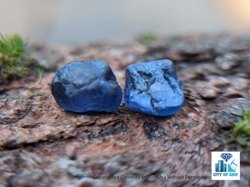 Ceylon Natural Royal Blue Sapphire Rough Gemstone