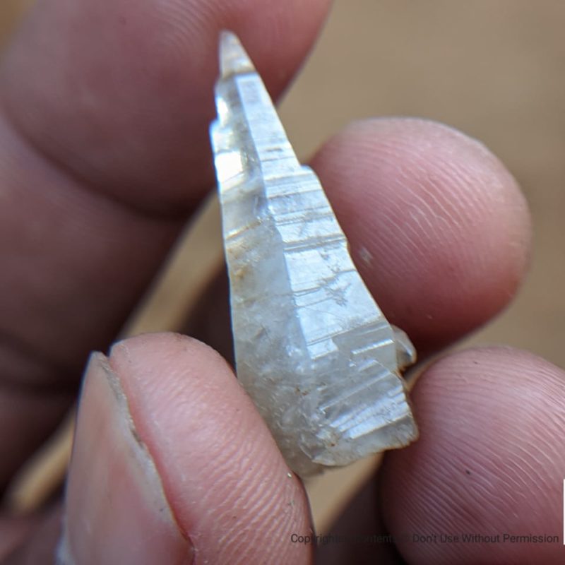 Ceylon Natural Colourless Sapphire Crystal with Growth Marks ( Glass ...