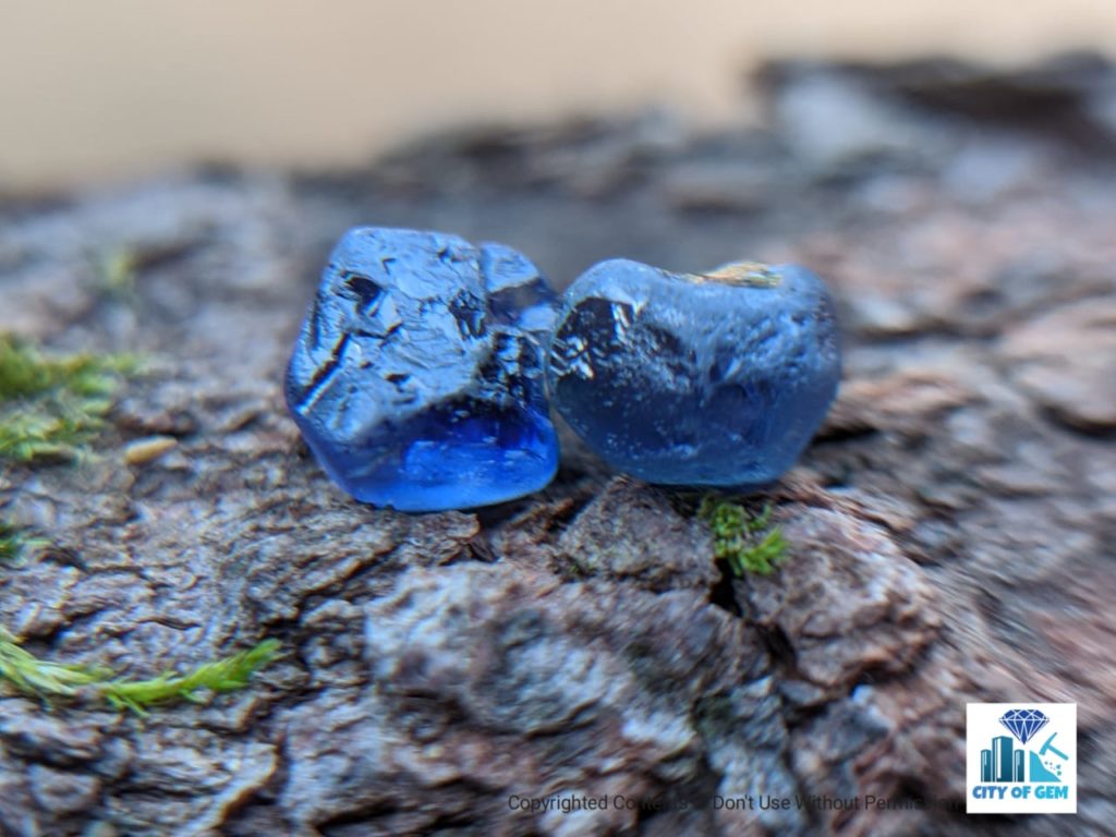 Ceylon Natural Royal Blue Sapphire Rough Gemstone