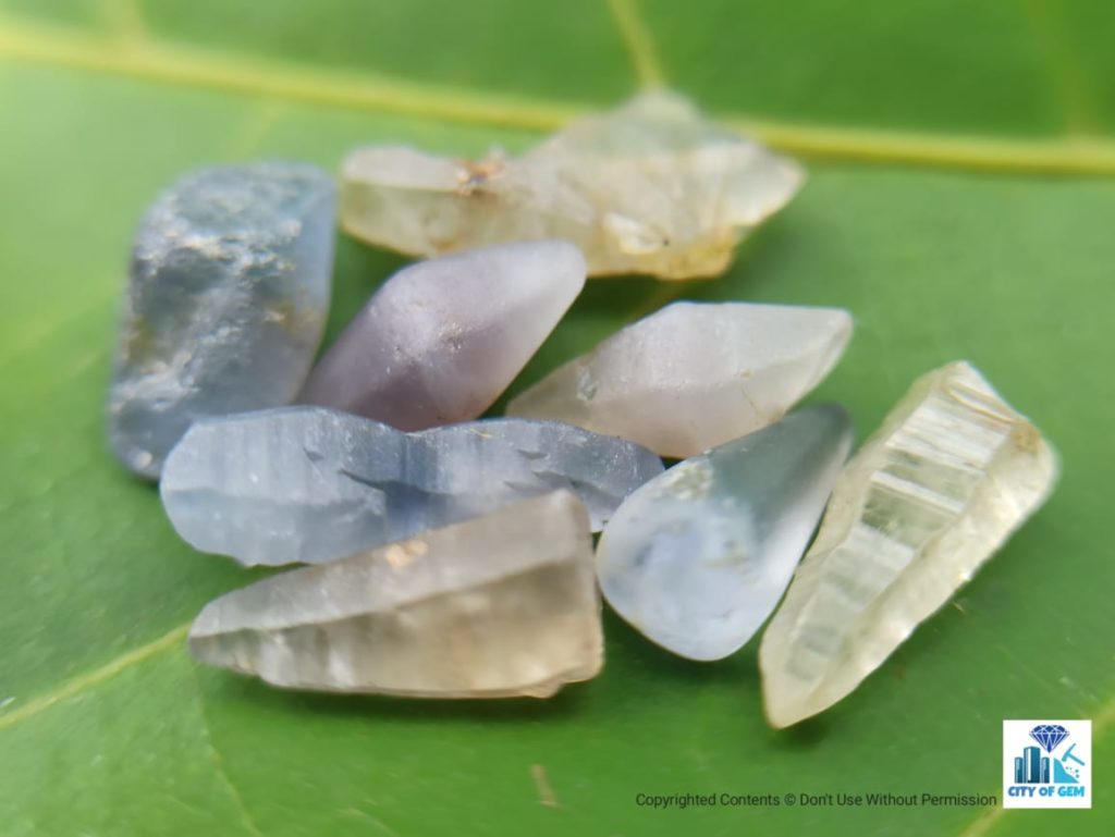 Ceylon Natural Sapphire Crystal Mix Lots