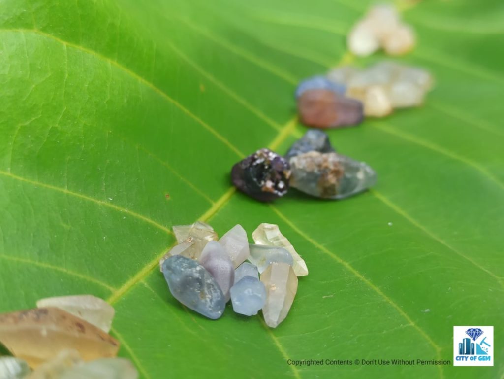 Ceylon Natural Sapphire Crystal Mix Lots
