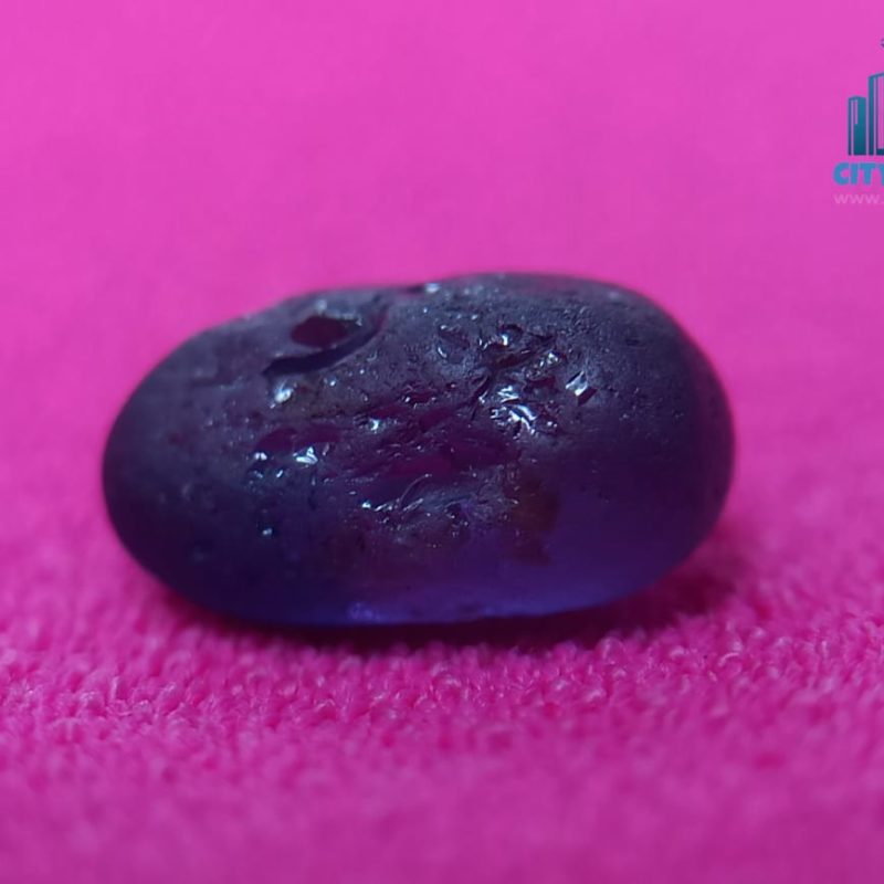 Natural Blue Sapphire with Ruby