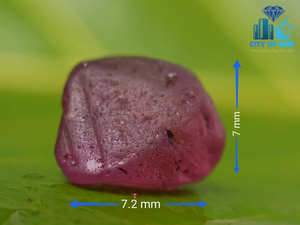Natural Blue Sapphire with Ruby