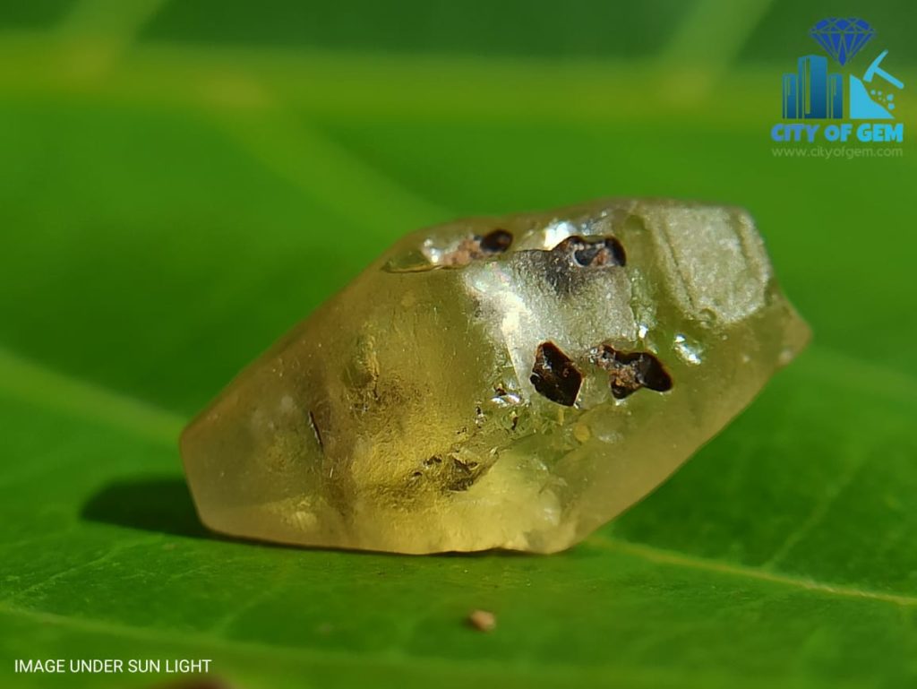 Ceylon Natural Violet and Yellow Sapphire Crystals