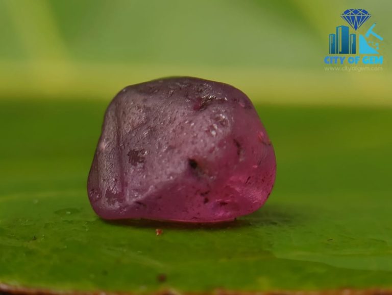 Natural Blue Sapphire with Ruby