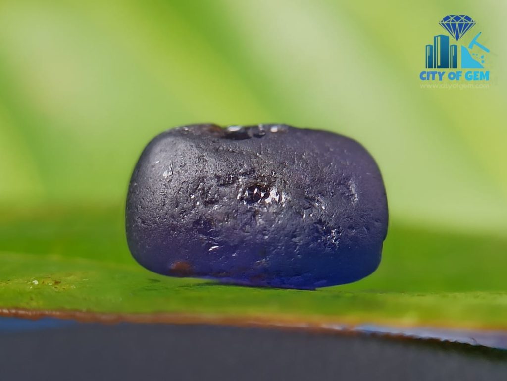 Natural Blue Sapphire with Ruby