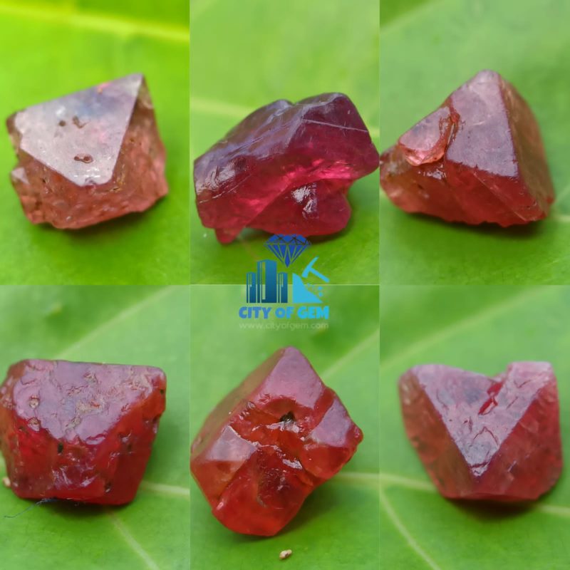 Natural Spinel Crystal Collection with Twin Crystals