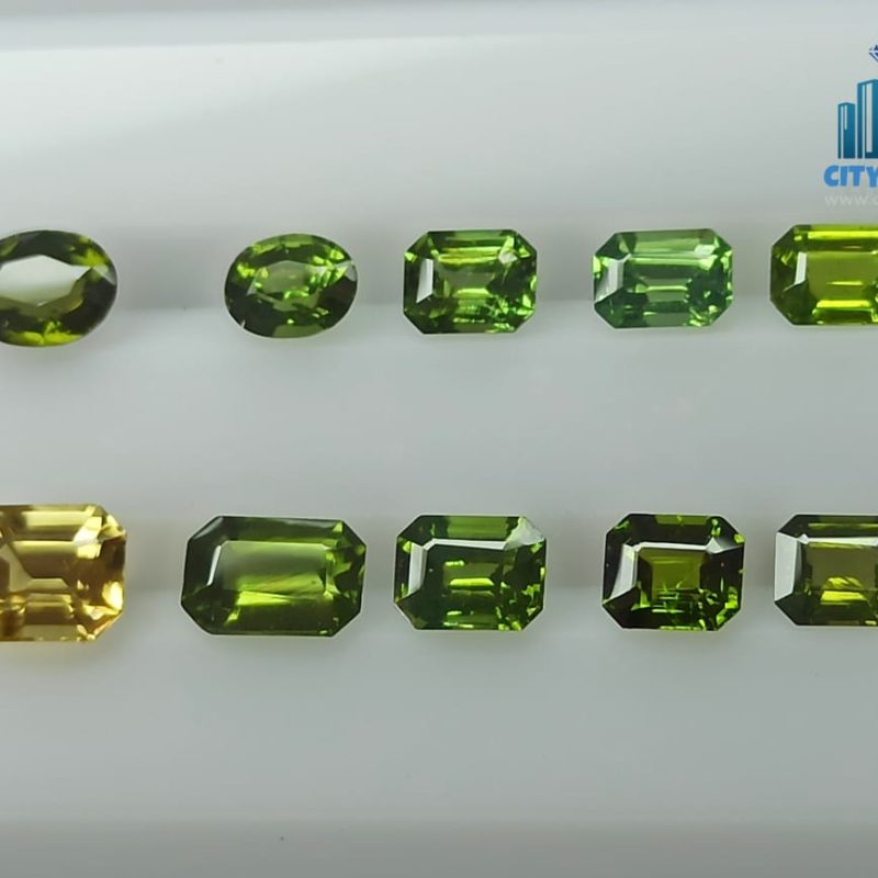 Fine Quality Natural Green Zircon Lot from Sri Lanka