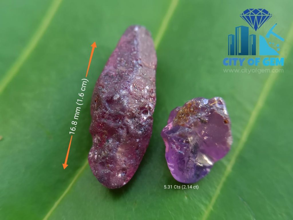 Different Colours of Ceylon Natural Sapphire Crystals with alluvial ...