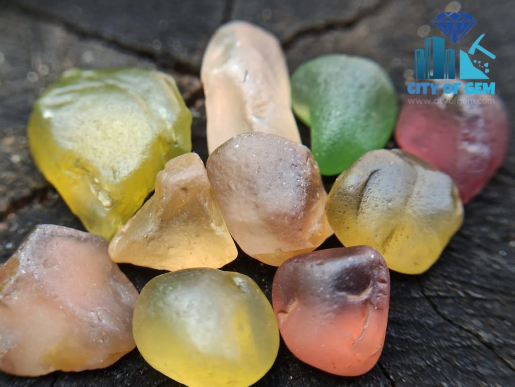 Interesting Colours of Zircon Family - Natural Rough Zircons from Sri ...