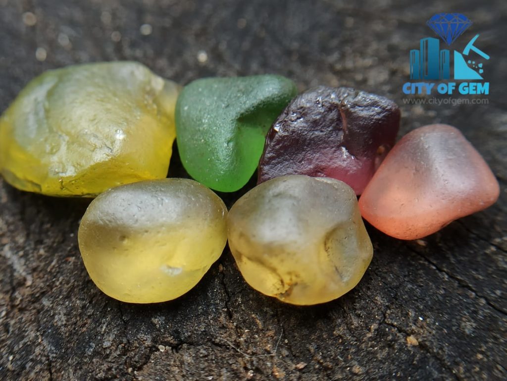 Interesting Colours of Zircon Family - Natural Rough Zircons from Sri ...