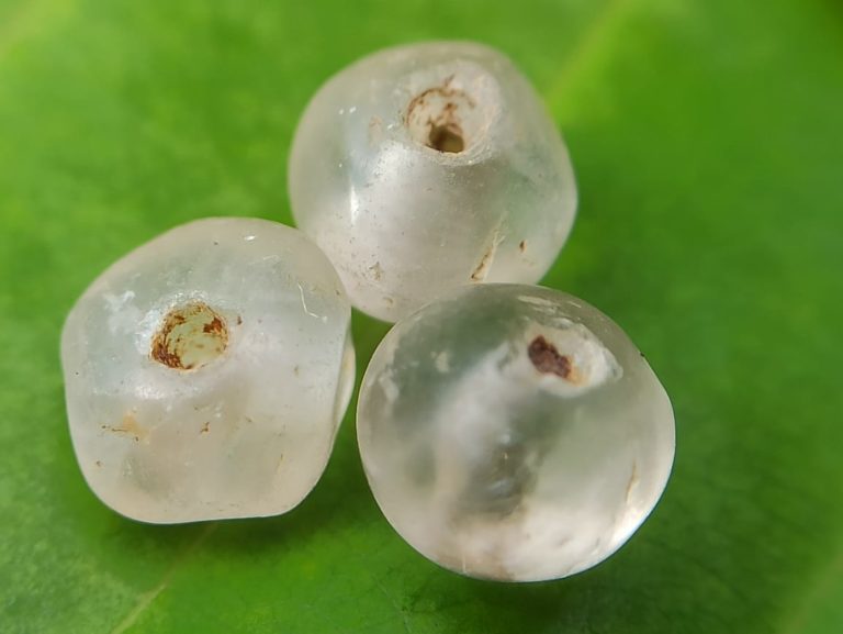 Ancient Necklace Beads from Sri Lanka "mukkaru stones"
