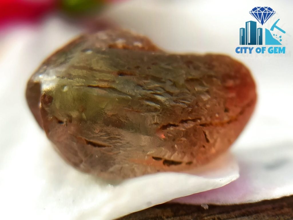 Rare Natural Andalusite Rough Gemstones with strong pleochroism