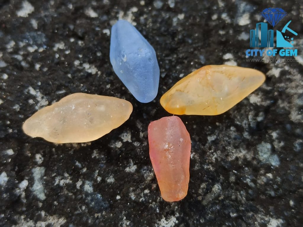 Ceylon Natural Sapphire Complete Crystals Collection with Unique ...