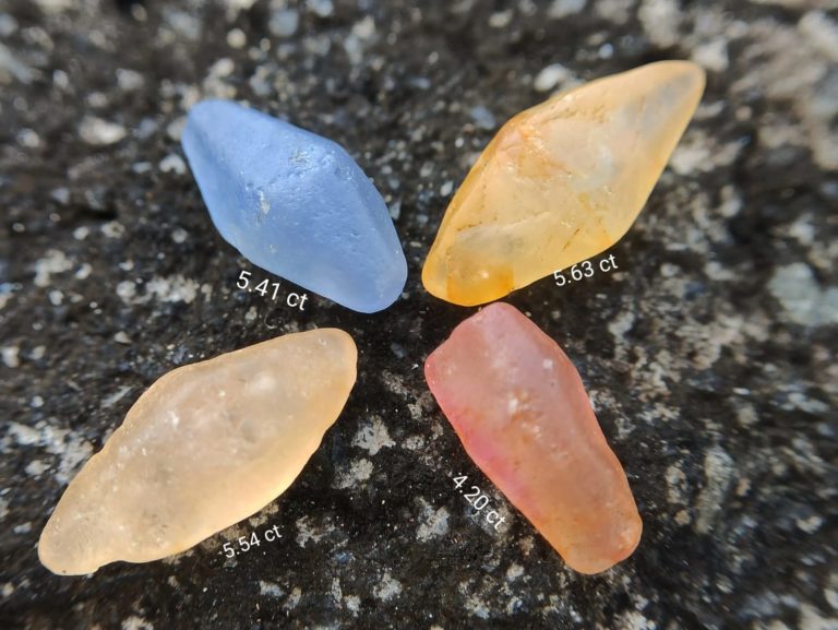 Ceylon Natural Sapphire Complete Crystals Collection with Unique ...