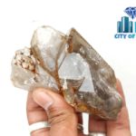Ceylon Natural Enhydro Quartz Crystal Cluster - Visible 2 moving gass ...