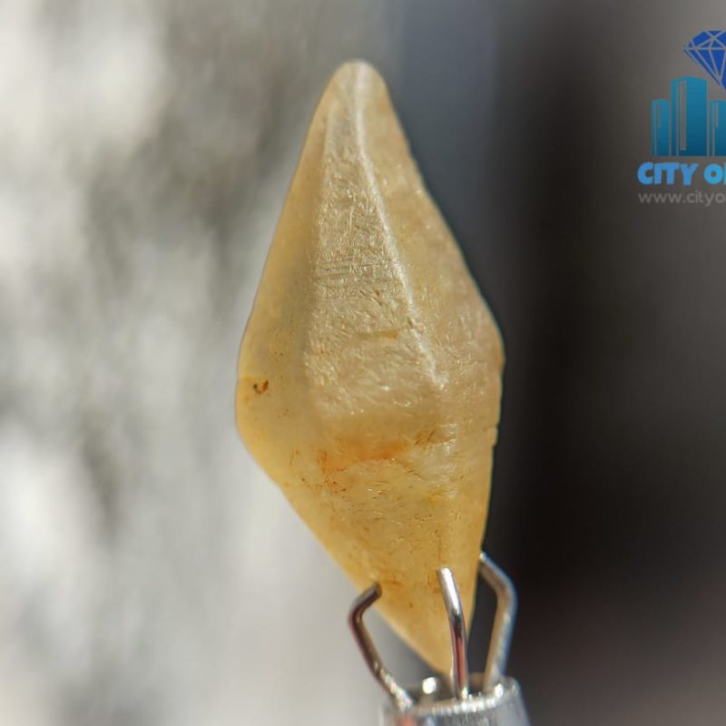 Ceylon Natural Yellow Sapphire Crystal Couple (Visible naturally ...