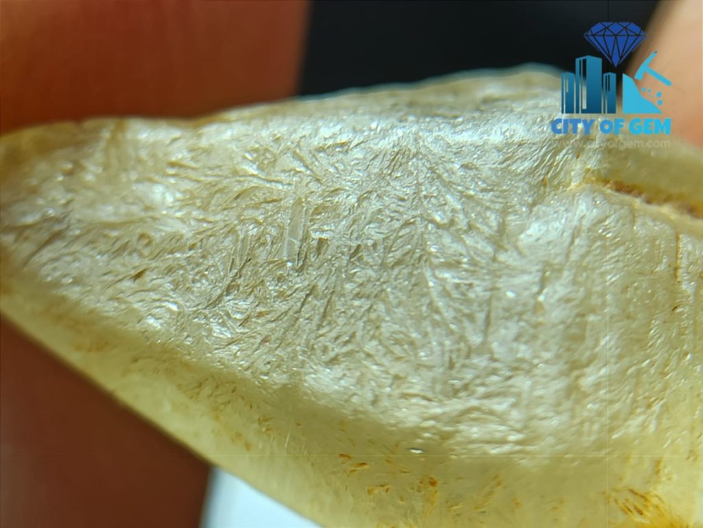 Ceylon Natural Yellow Sapphire Crystal Couple (Visible naturally ...