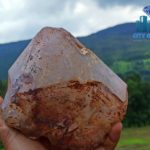 Ceylon Natural Enhydro Quartz Crystal - Visible moving gass bubble