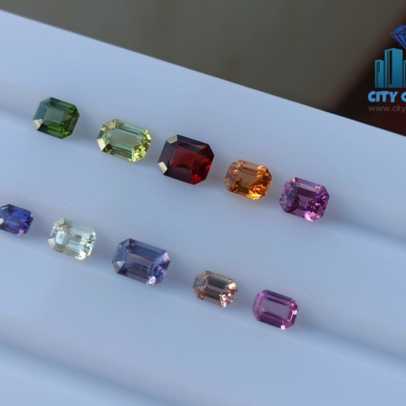 High Quality Ceylon Natural Mix Variety of Octagon Shape Gemstones ...