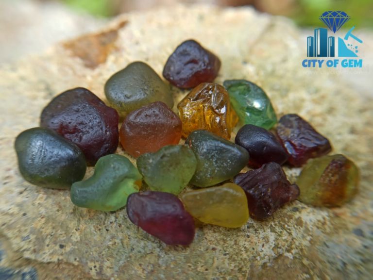 Natural Facet Grade Rough Zircon Collection from Sri Lanka