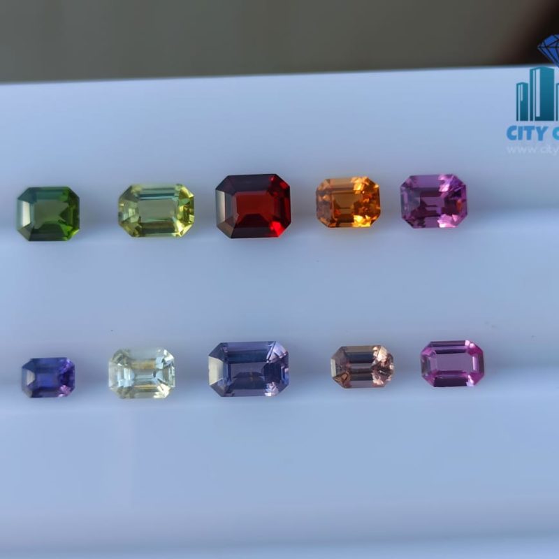 High Quality Ceylon Natural Mix Variety of Octagon Shape Gemstones ...
