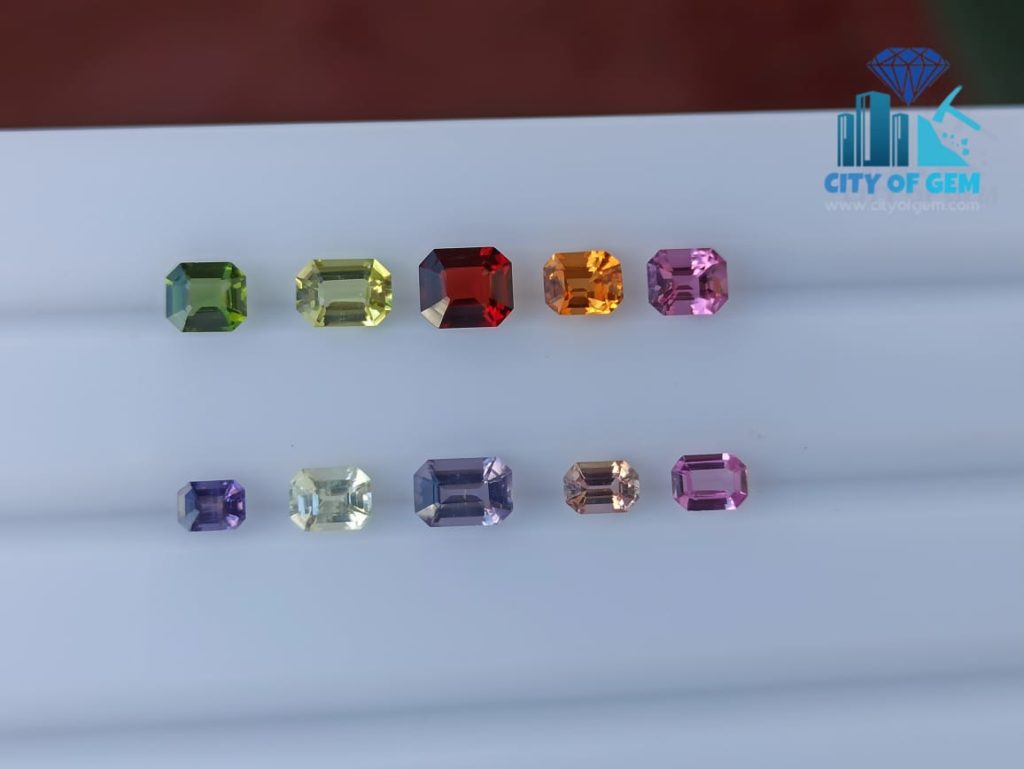 High Quality Ceylon Natural Mix Variety of Octagon Shape Gemstones ...