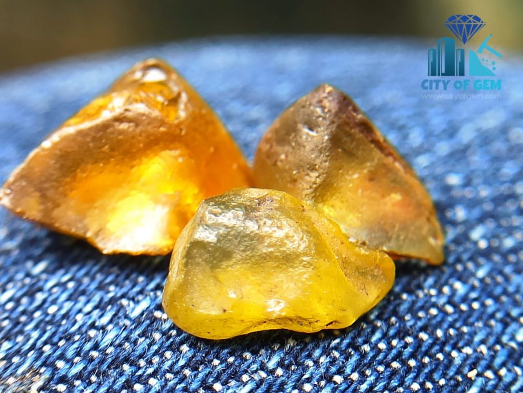 Natural Facet Grade Rough Zircon Collection from Sri Lanka