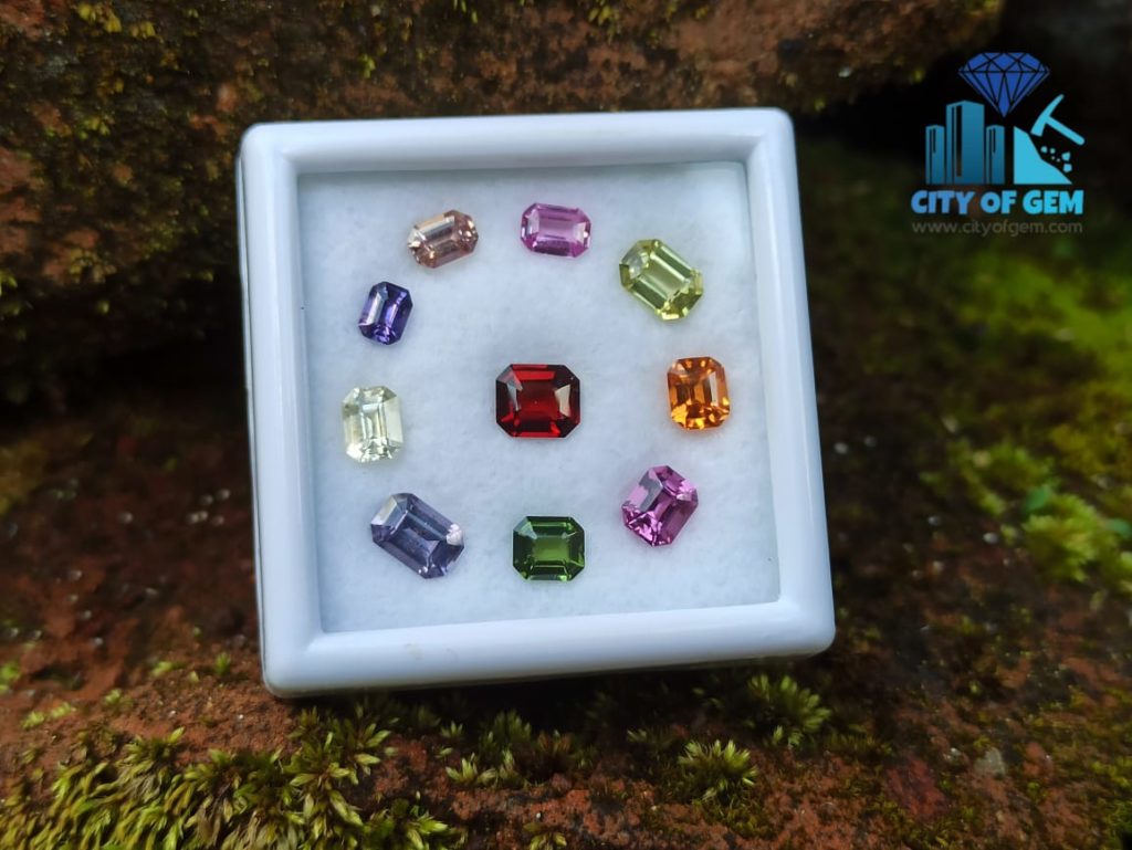 High Quality Ceylon Natural Mix Variety of Octagon Shape Gemstones ...