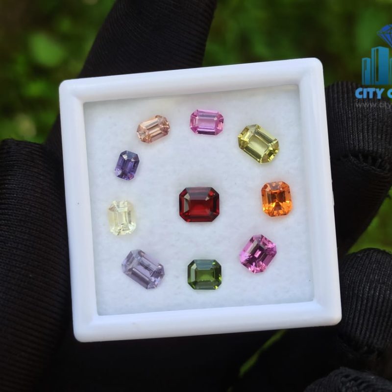 High Quality Ceylon Natural Mix Variety of Octagon Shape Gemstones ...