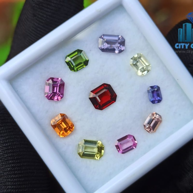 High Quality Ceylon Natural Mix Variety of Octagon Shape Gemstones ...