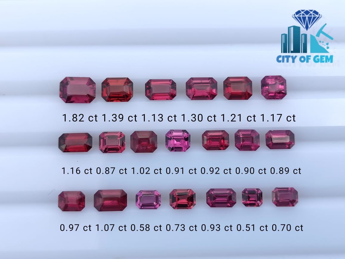 SRI LANKAN ELAHERA GARNET FACETED OCTAGON COLLECTION