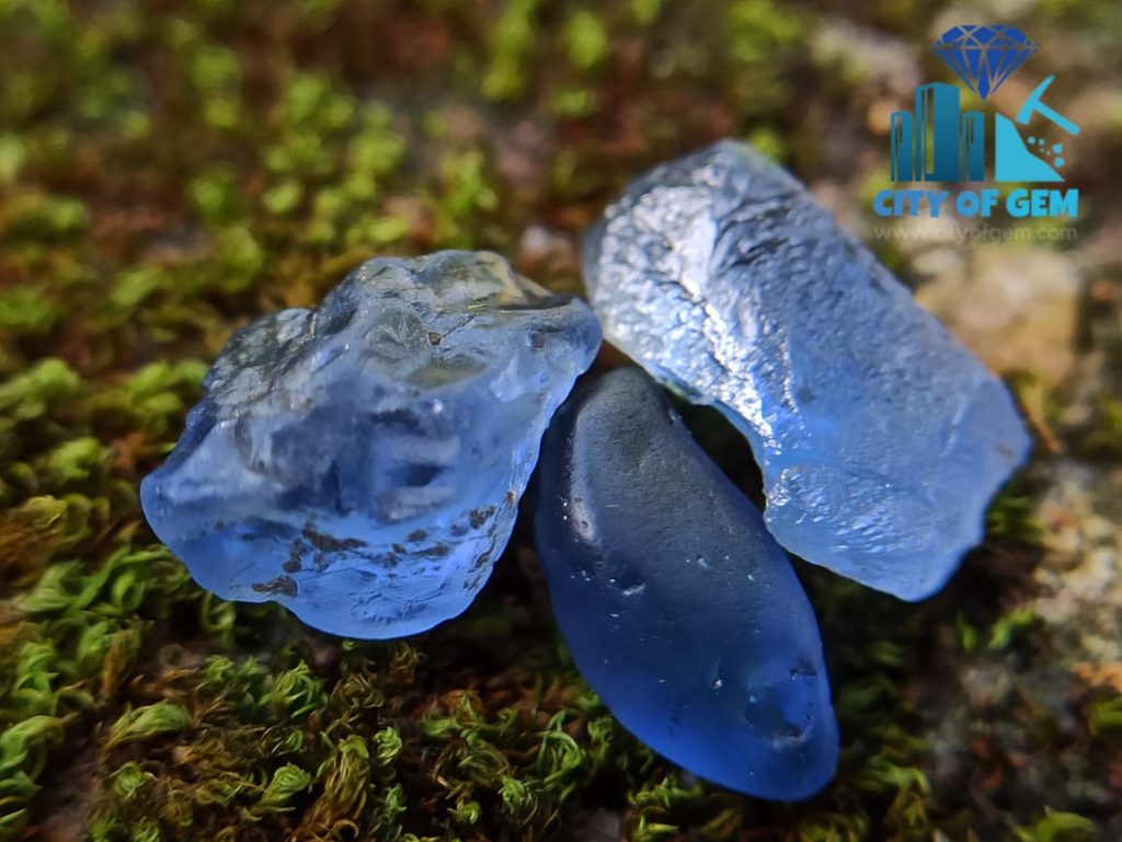 Ceylon Natural Rough Sapphire Mix Color Collection from City of Gem